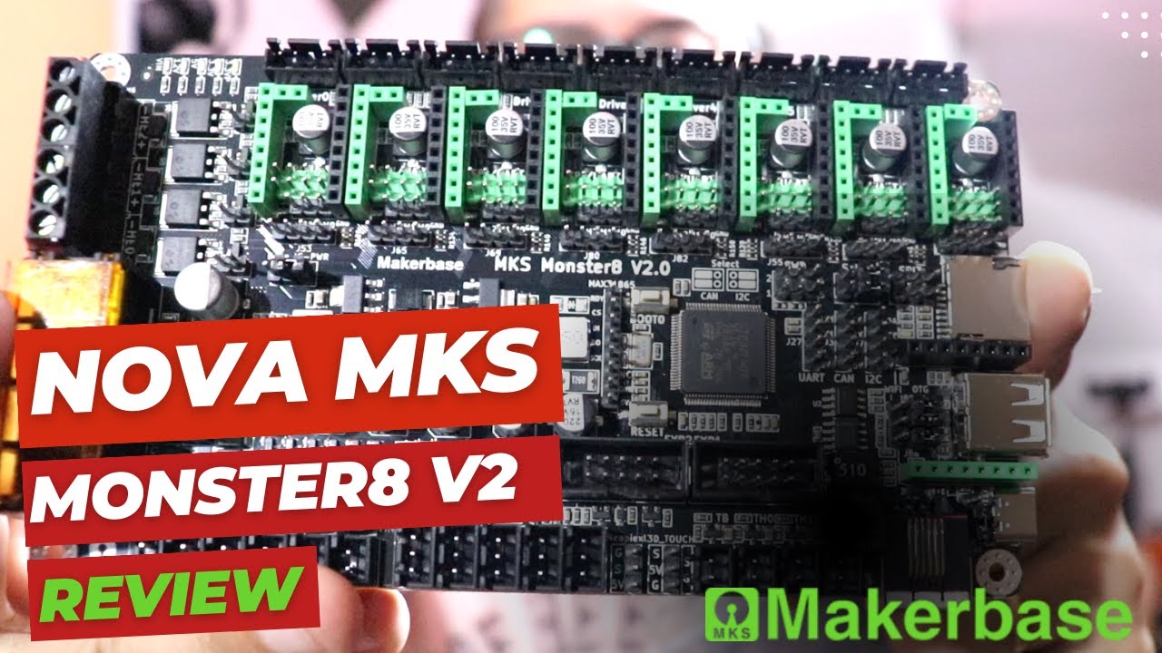 Conheçam a NOVA MONSTER 8 V2 da MKS - INDICADA PARA IMPRESSORAS 3D ...