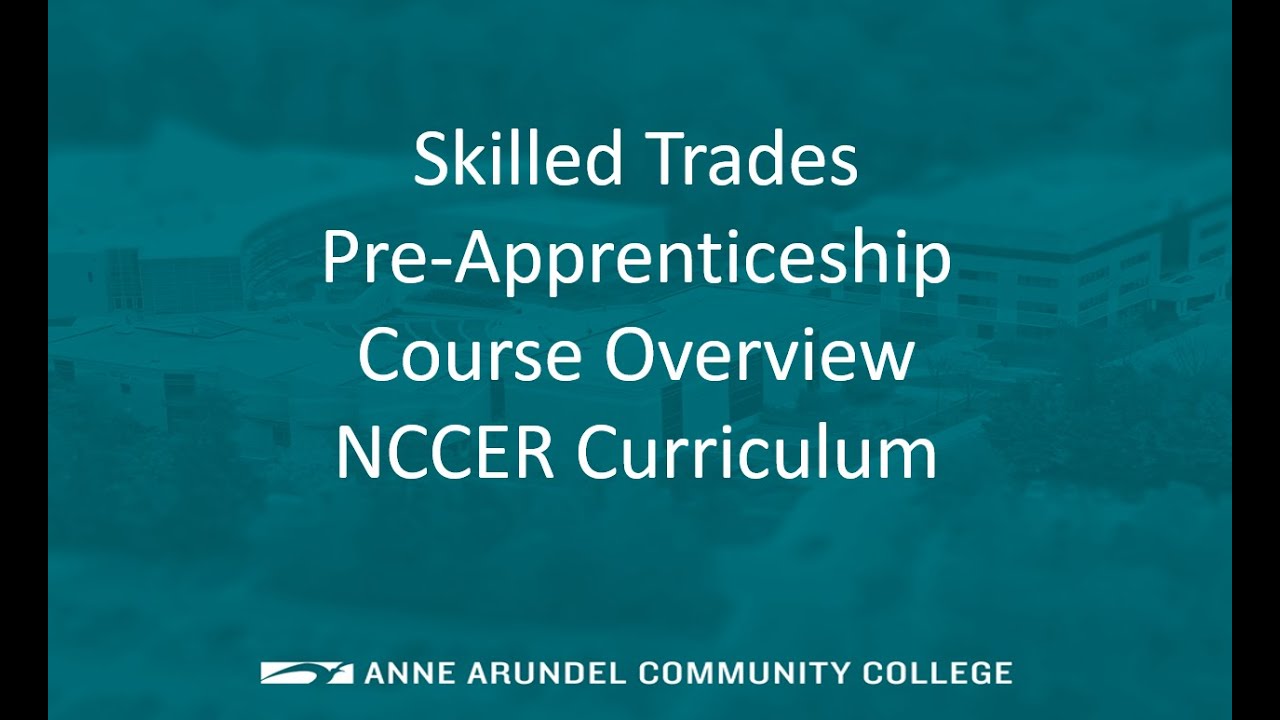 AACC Pre-Apprenticeship Course Orientation Video - YouTube