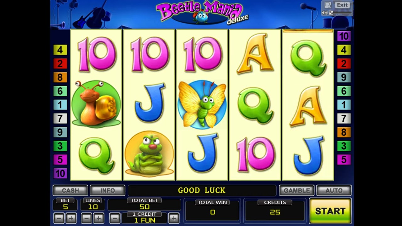 Beetle Mania deluxe - BIG WIN - Bet size: 50 $, #SLOT. - YouTube