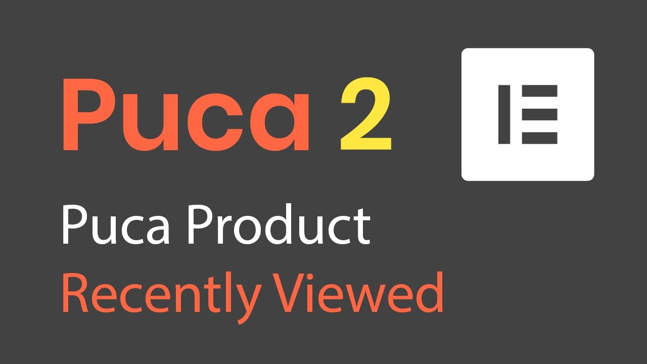 [Puca Theme] Puca Product Recently Viewed - YouTube