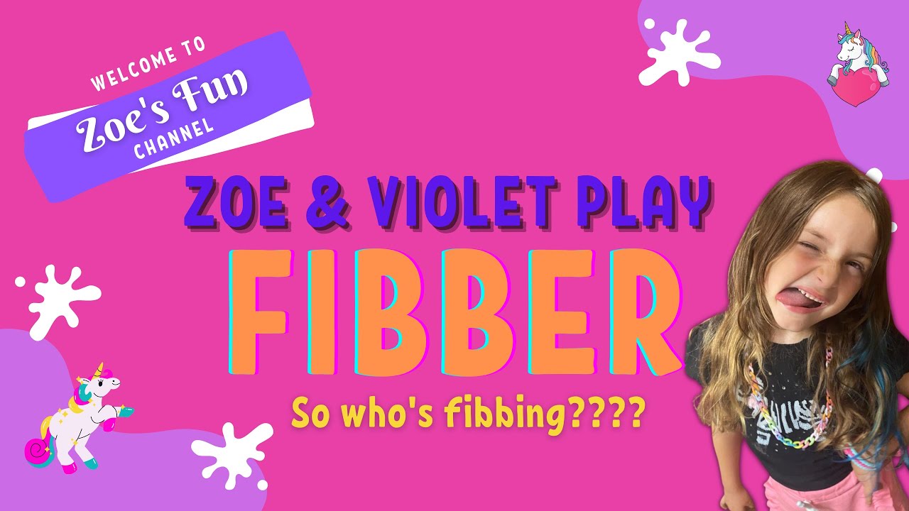 Zoe & Violet Play Are you a good liar with Fibber Board Games for kids ...