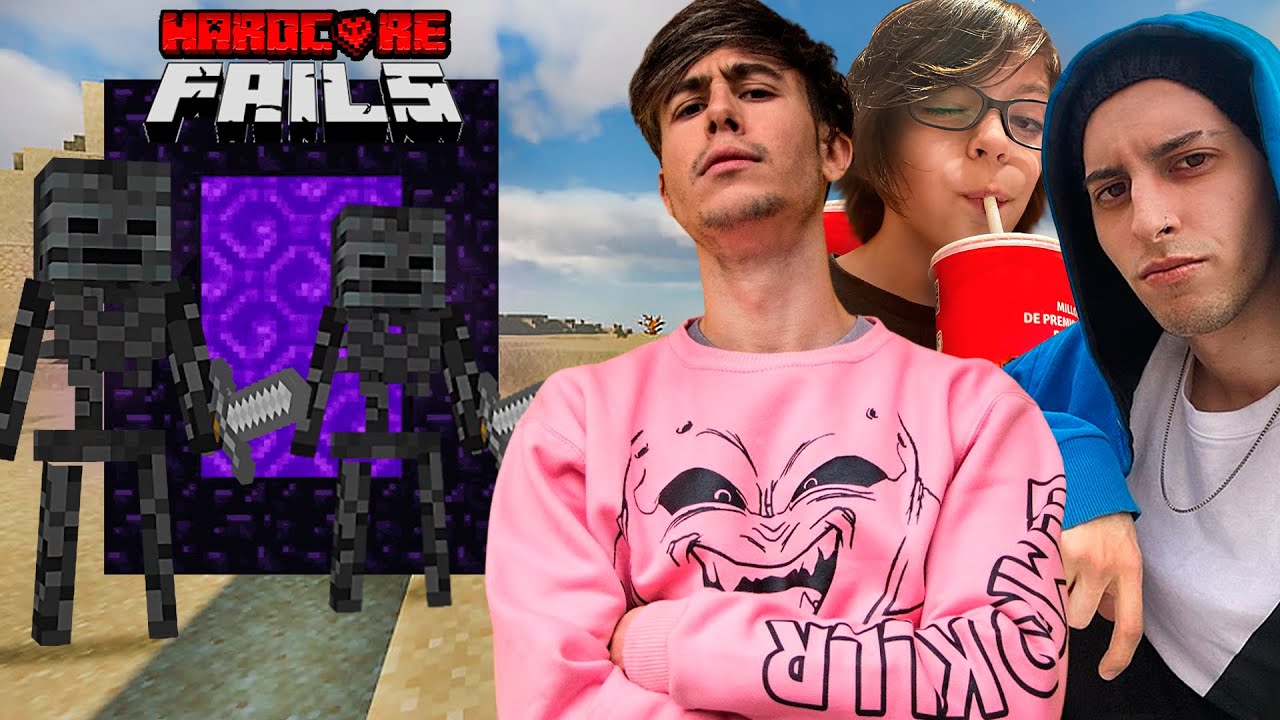 FAILS y CLIPS 😂 MINECRAFT HARDCORE ⛏ | ROBLEIS, THIAGO y RUSHLAI - YouTube