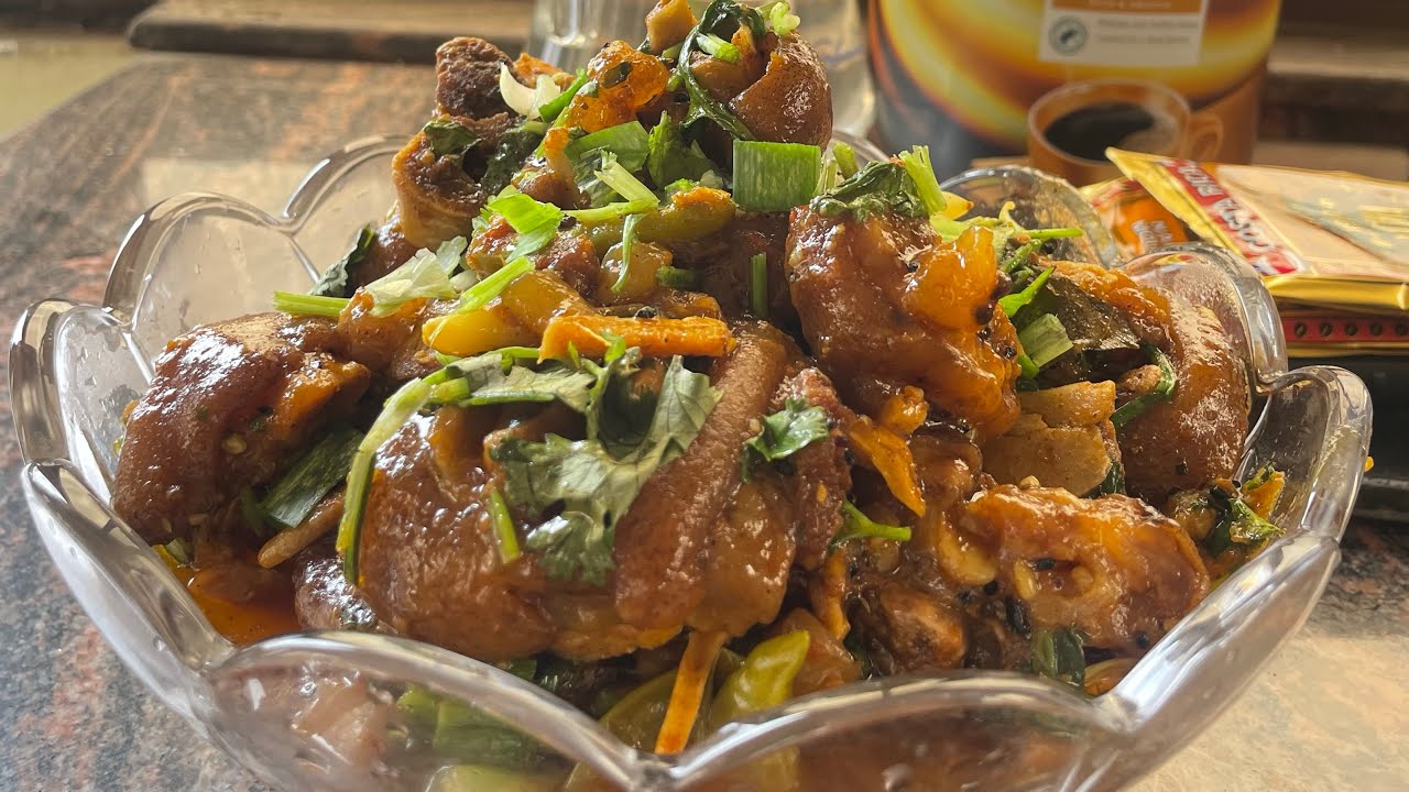 Pork Leg achar सुंगुरको खुट्टा को पिरो ट्वाक्क अचार ! Limbu cuisine # ...