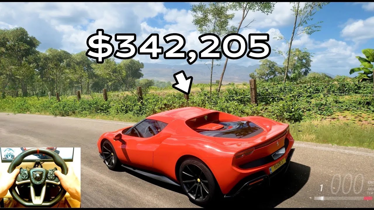 Ferrari 296 GTB Steering Wheel + Shifter - Forza Horizon 5 - YouTube