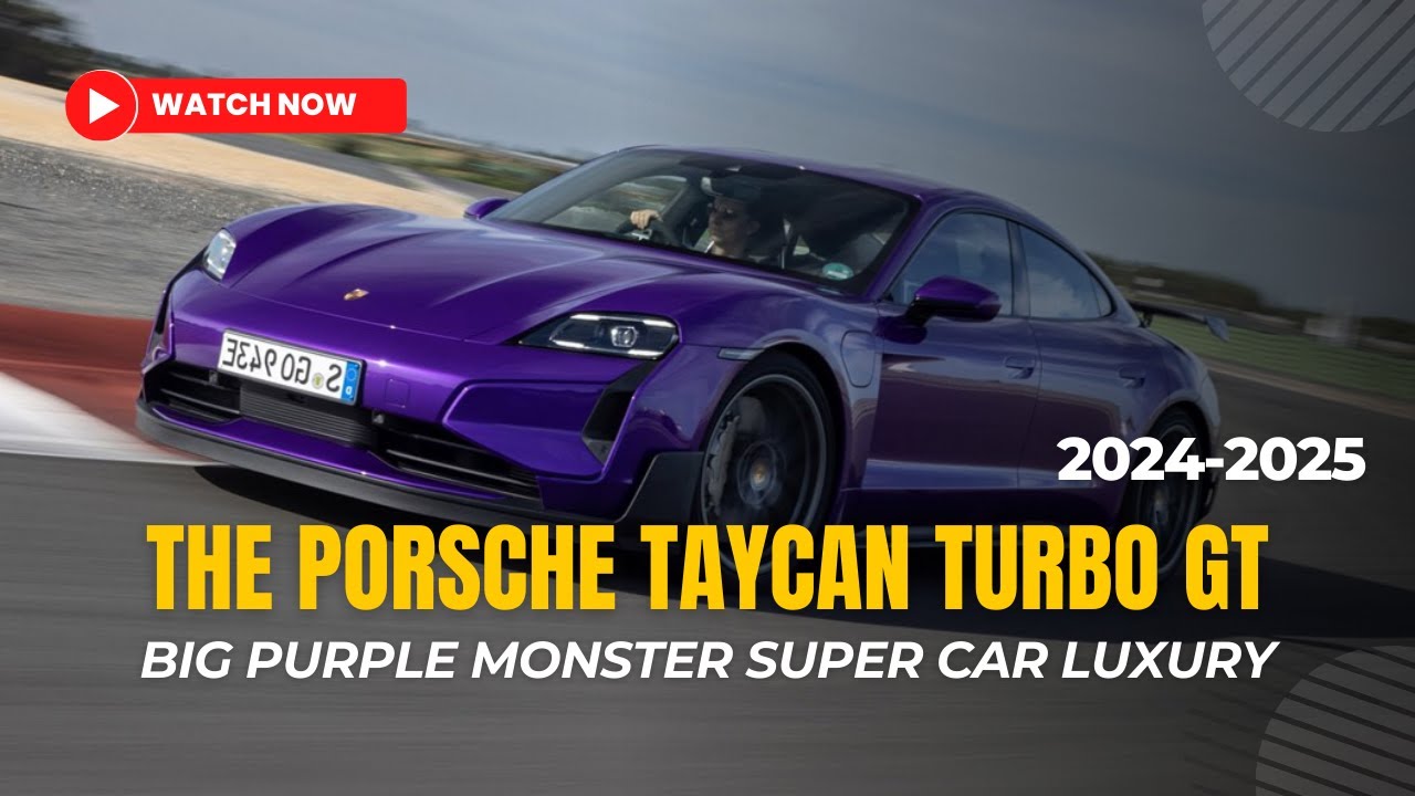 The 2024 Porsche Taycan Turbo GT Big Purple Monster - YouTube