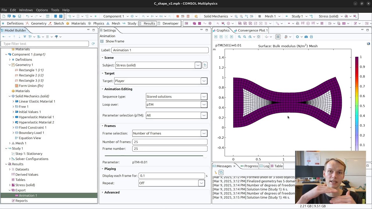 TMC in COMSOL part 2: Pressure load inside hollow box - YouTube