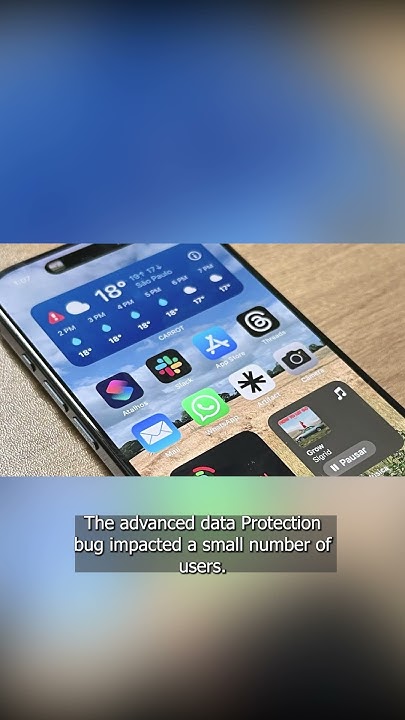 Apple Re-Releases iOS 17.6.1 With Advanced Data Protection Bug Fix #ios17 - YouTube