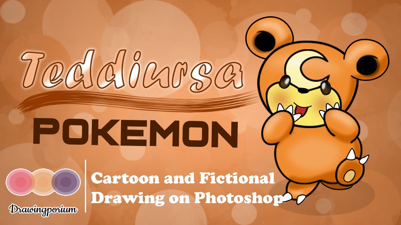 how to draw teddiursa in Pokemon 🐻🐻| Cartoon Character Drawing - YouTube