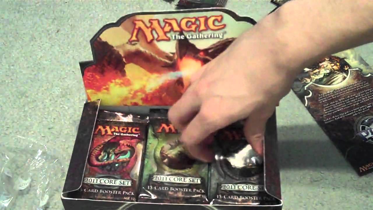 Magic The Gathering 2011 (M11) Booster Box Unboxing (1/2) - YouTube