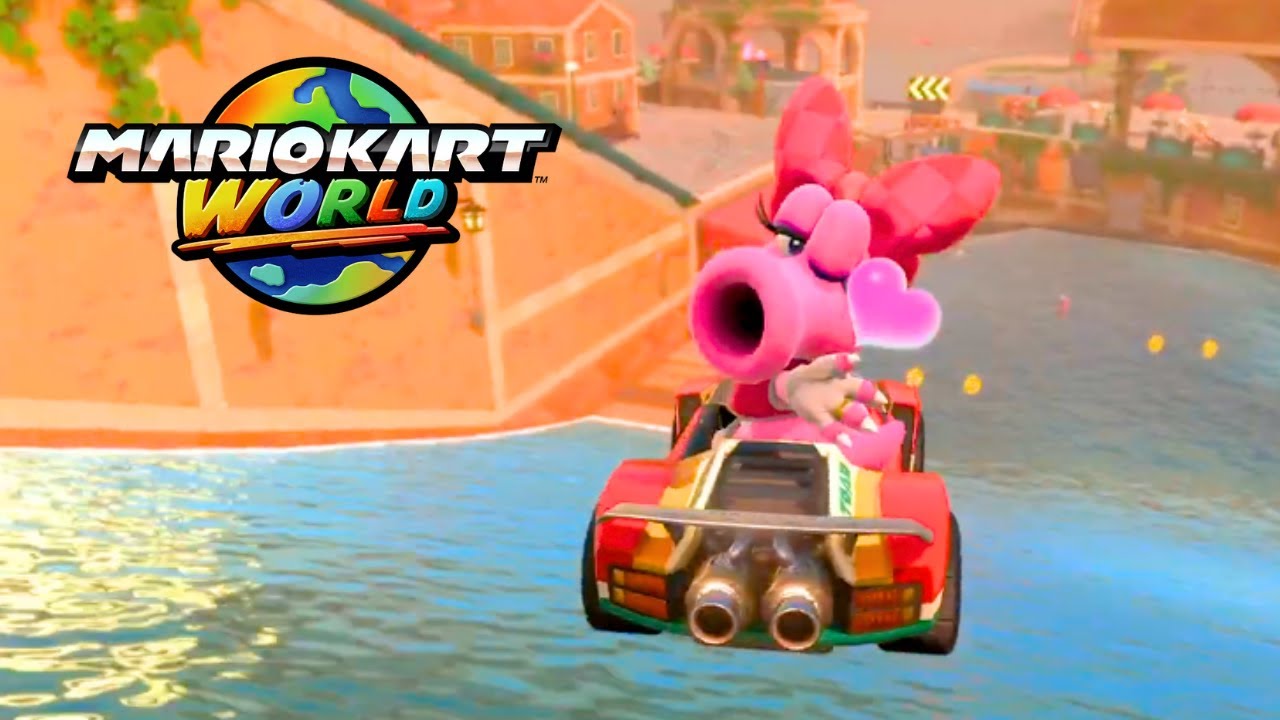 when birdo appears in mario kart world direct trailer | nintendo switch ...