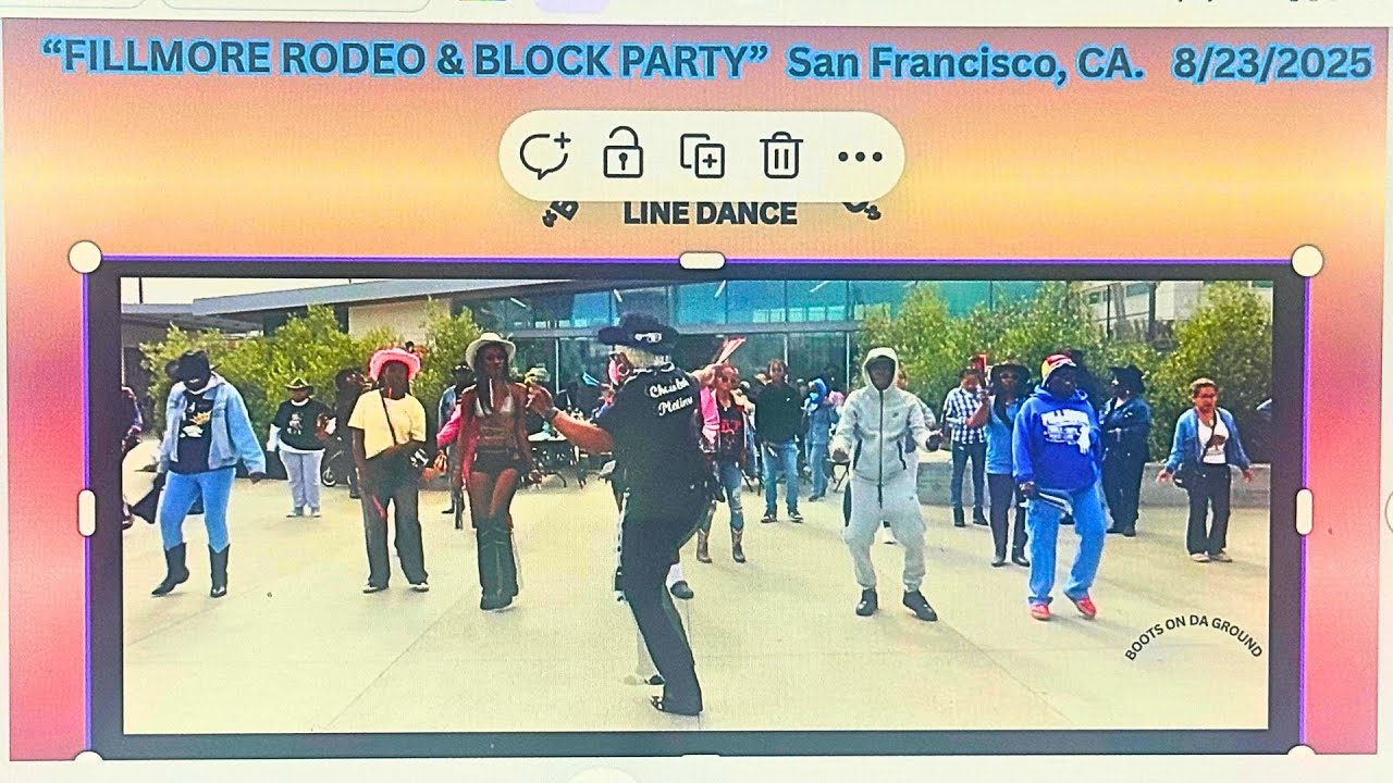BOOTS ON DA GROUND" LINE DANCE ""FILLMORE RODEO & BLOCK PARTY"" w ...