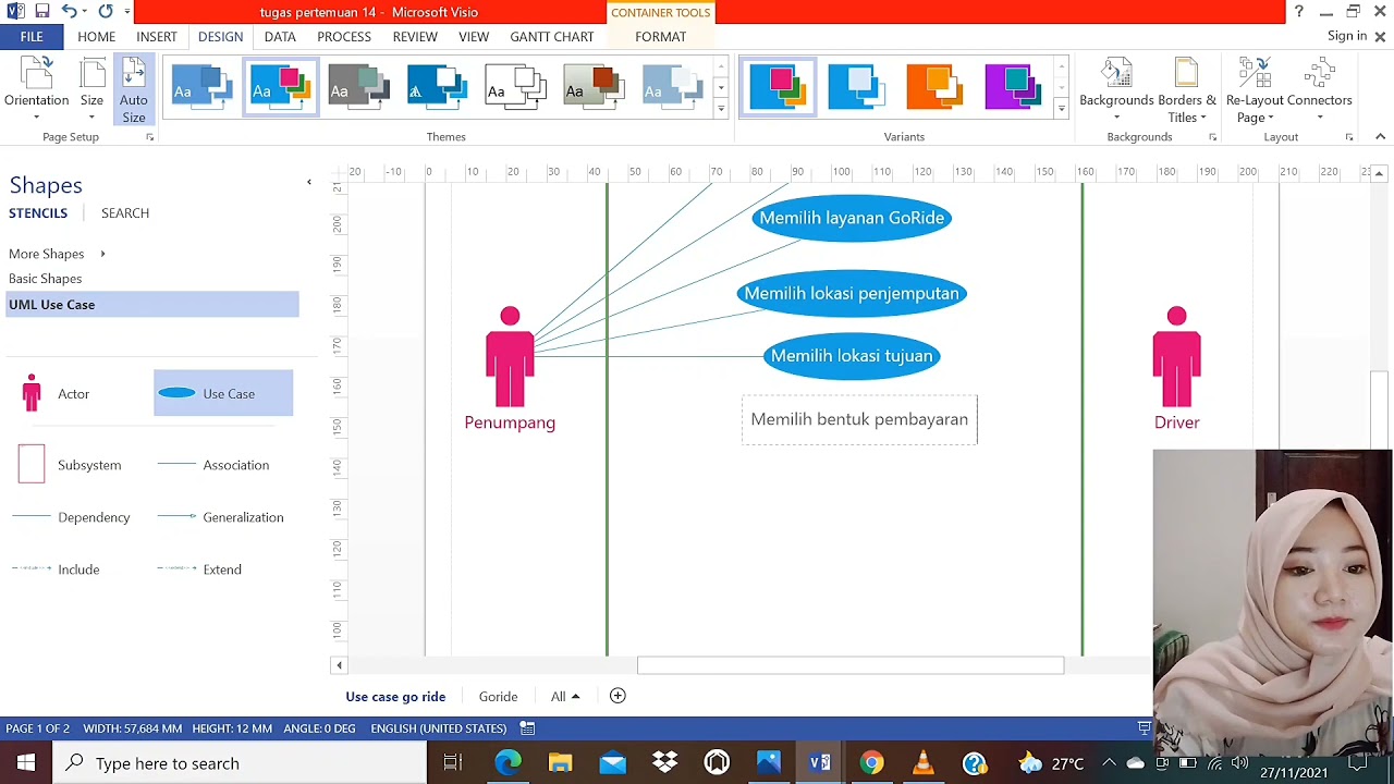 Tutorial Membuat Use Case Diagram | Sistem Pemesanan Ojol Gojek ...