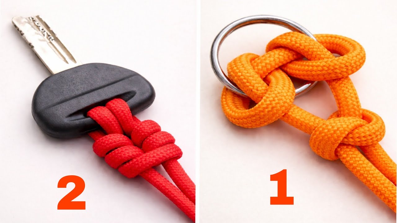 Learn the 2 Most Popular Keychain Rope Knots in Under 2 Minutes - YouTube