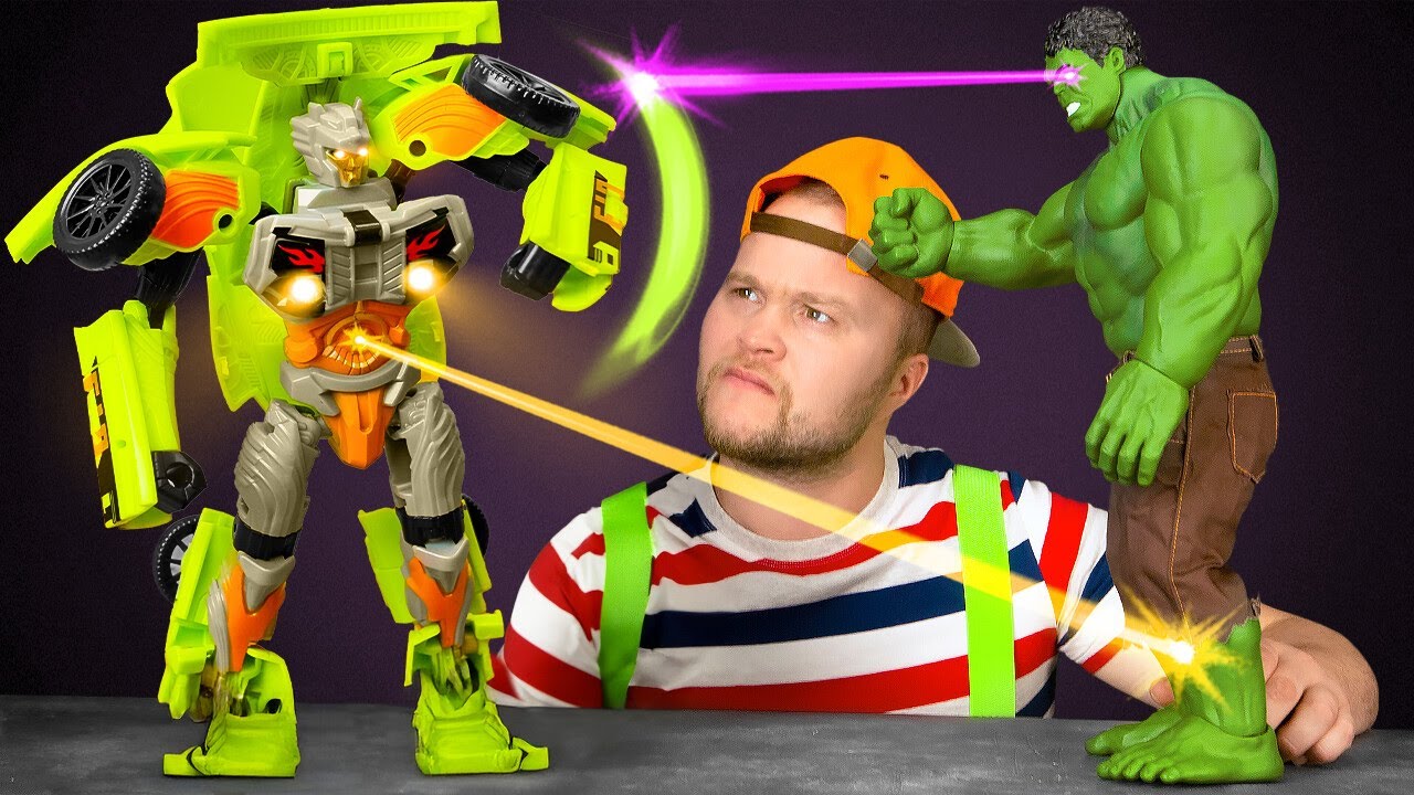 EPIC TRANSFORMERS vs HULK SHOWDOWN! Incredible Robots Crafts - YouTube