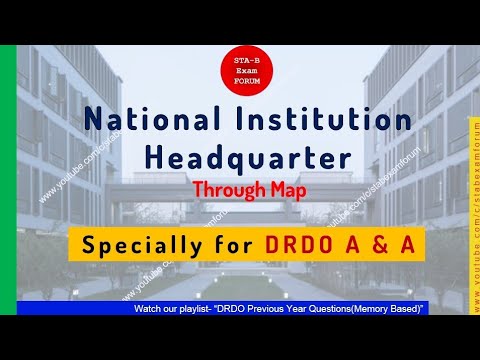 National Headquarters and Research Institutions | DRDO Admin and Allied ...