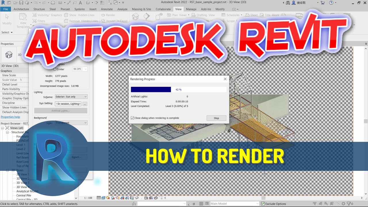 Revit How To Render Tutorial - YouTube