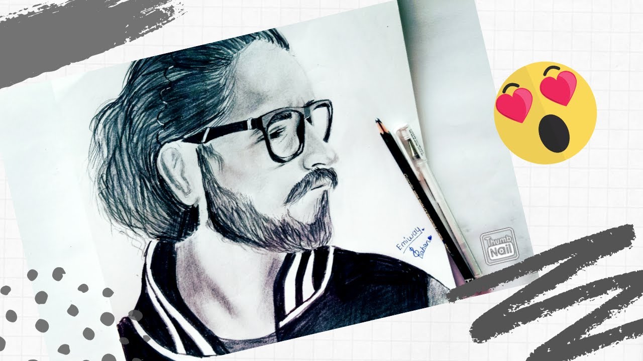 Drawing Emiway Bantai ( bohot hard bohot hard ) 😍😍😍 I pencil sketch 🔥 ...