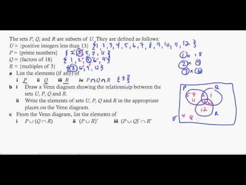 IB Math Studies - Sets + Venn Diagrams with Probability