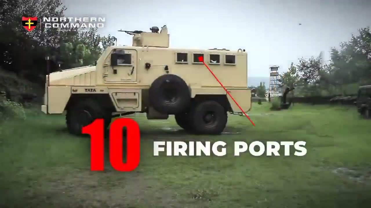 TATA Quick Reaction Fighting Vehicle QRFV 4X4 inducted in Indian Army ...