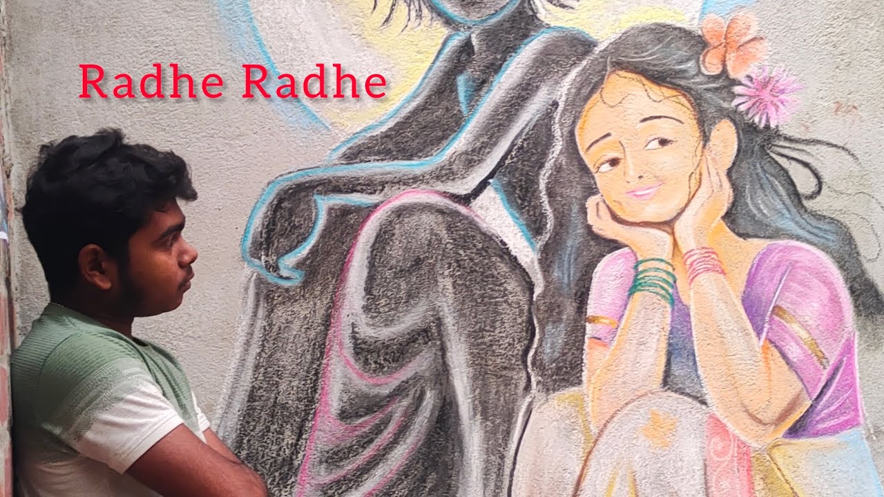 RADHE KRISHNA DRAWING ️ #art #radhe #artandcraft #radhe - YouTube