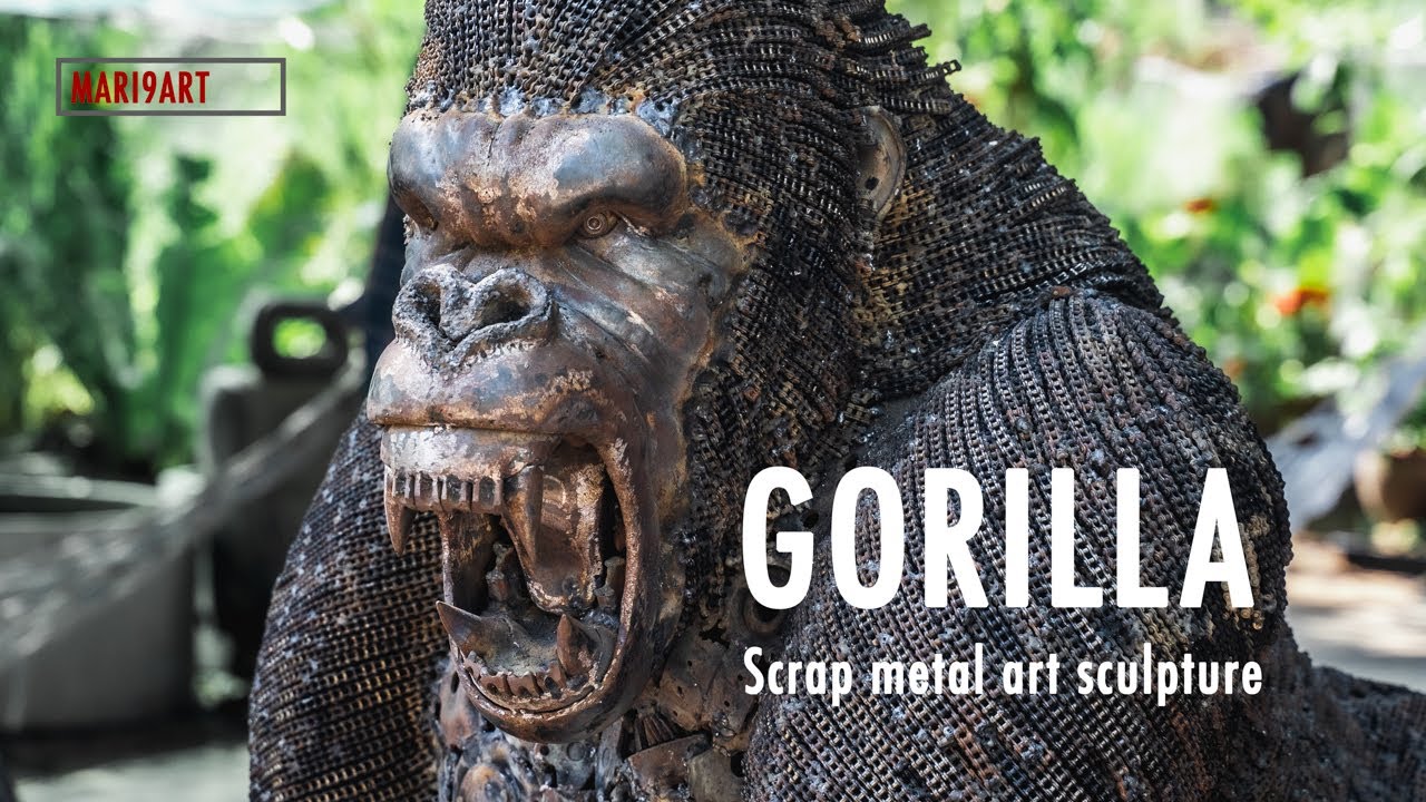 Making Angry gorilla from scrap metal - YouTube