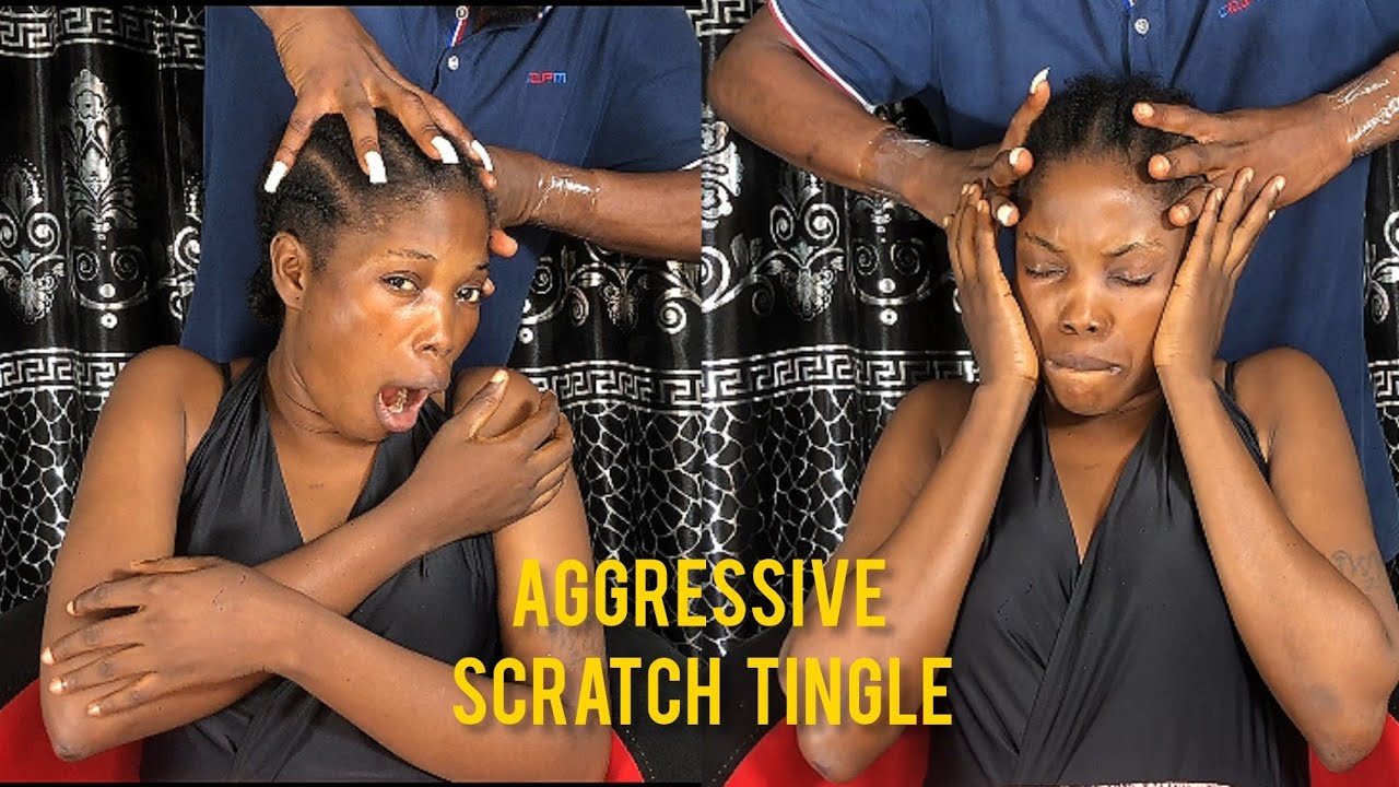 Asmr Aggressive scalp scratch Head Massage with long nails, for Deep ...
