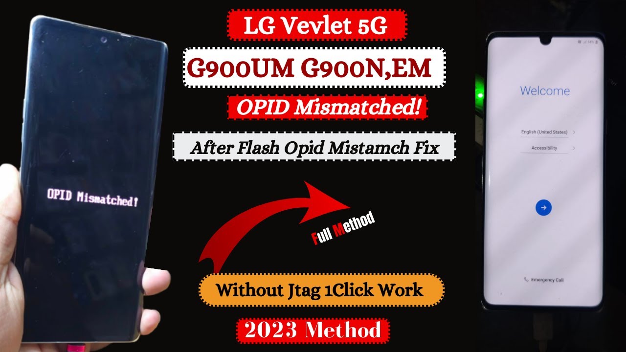 Lg Vevlet 5g G900UM Opid Mismatched! Fix 1Click | Without Jtag Or ...