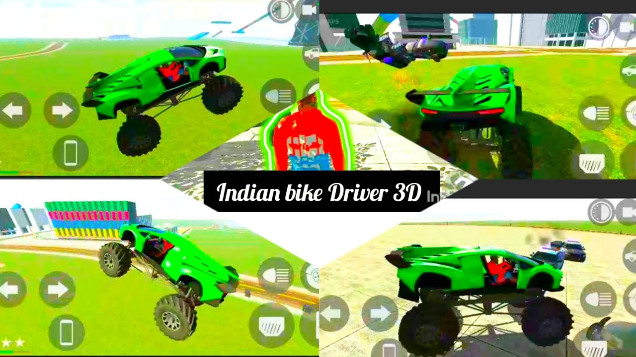 Indian bike Driver 3D 3 star police vs me monster Lamborghini monster ...