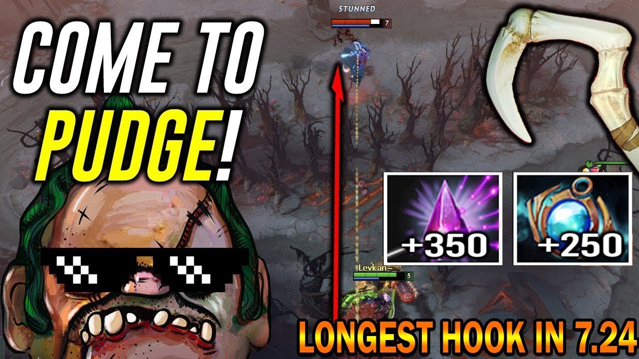 THE LONGEST HOOK OF THE HISTORY Seer Stone Pudge Hook Most Crazy Max ...