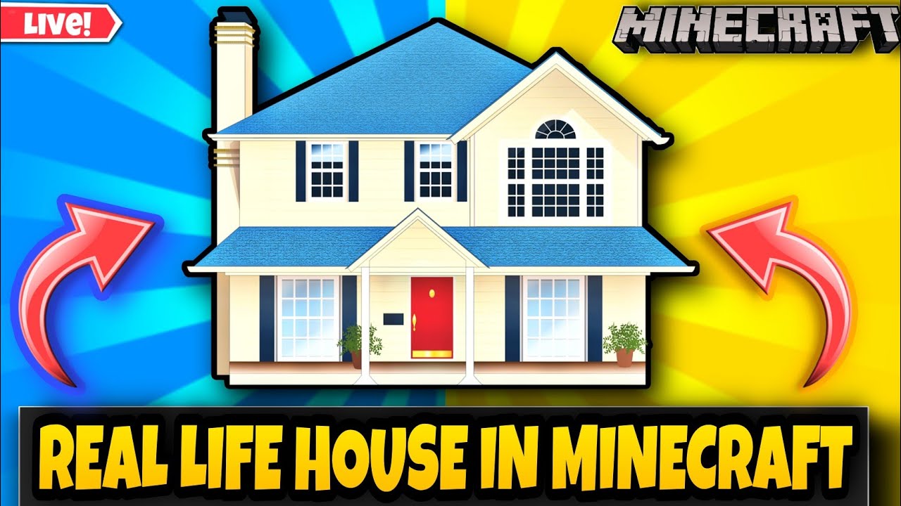 BUILDING MY REAL LIFE HOUSE - MINECRAFT GAMEPLAY #1 - FASCINATED ...