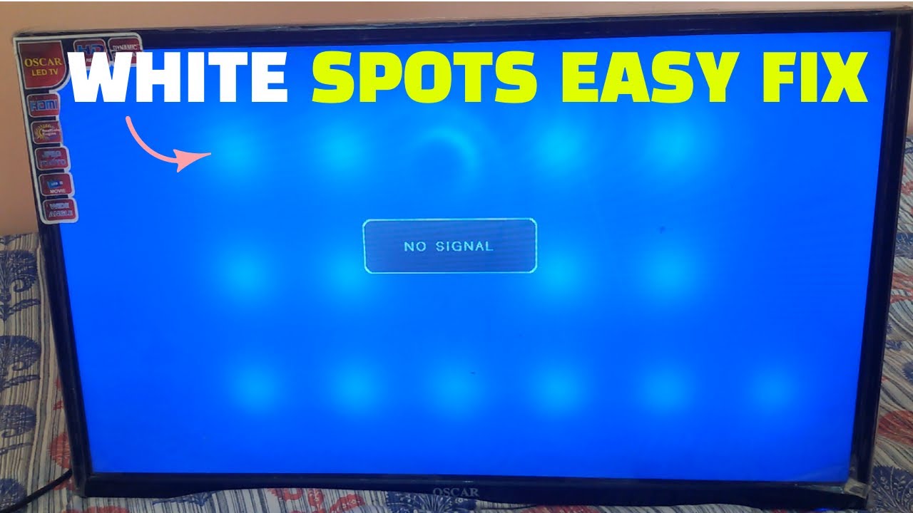 How to repair white spots in LED tv | white spots in background of led ...