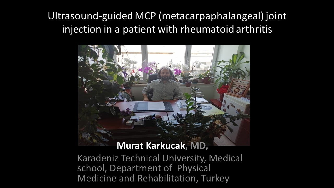 Ultrasound-guided MCP (metacarpaphalangeal) joint injection in a ...