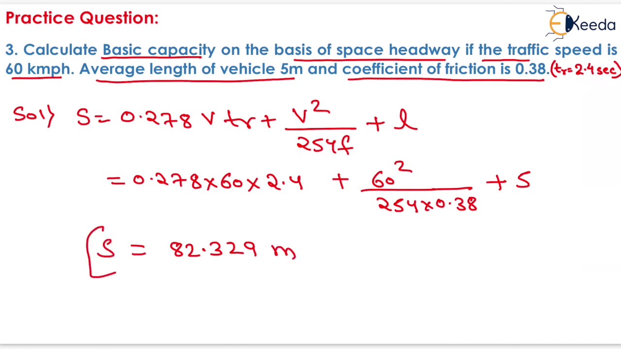 3rd numerical of basic capacity - Traffic Engineering - Transportation ...