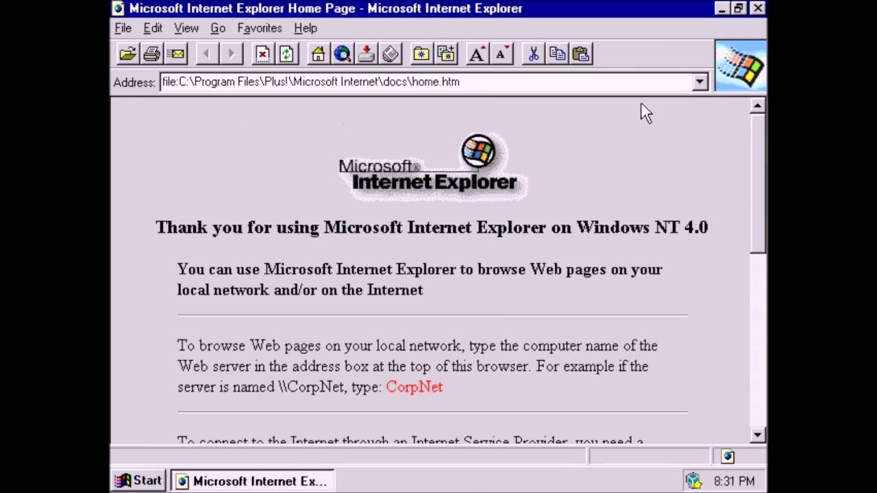 Microsoft Hydra (Windows NT 4.0 Terminal Server Beta 1) Build 307 on ...