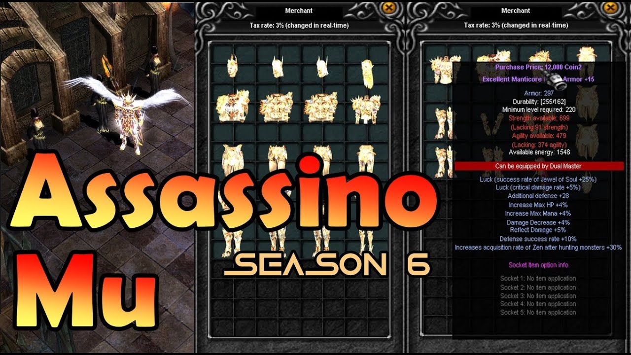 Assassino Mu Season 6 Ep 17 ( Fast Server )| Mu Online - YouTube