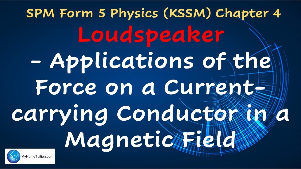 Loud Speaker - Application of the Force on a Current-carrying Conductor ...