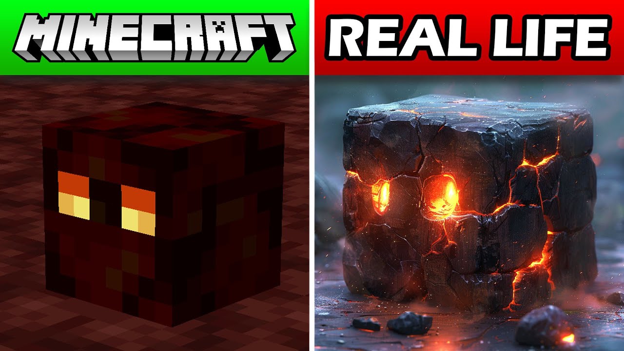Realistic Minecraft | Real Life vs Minecraft | Realistic Slime, Water ...