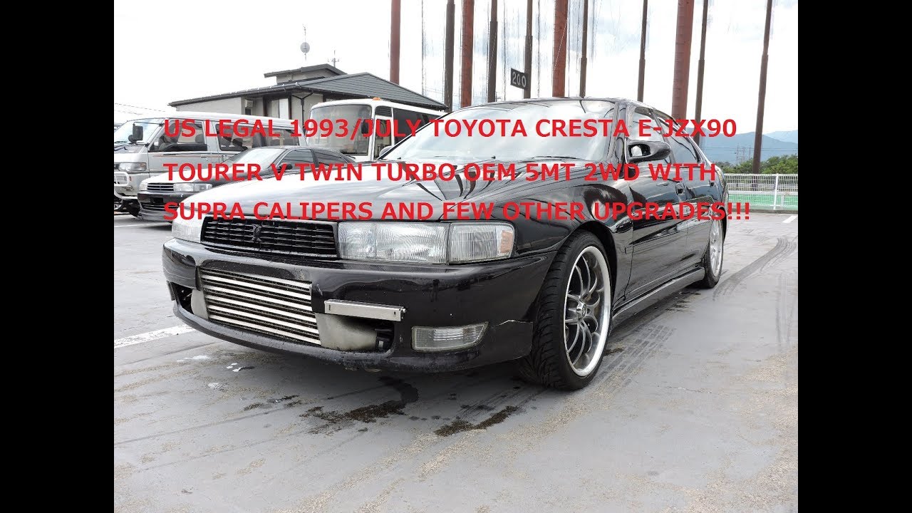 US LEGAL 1993/JULY TOYOTA CRESTA E-JZX90 TOURER V TWIN TURBO OEM 5MT ...