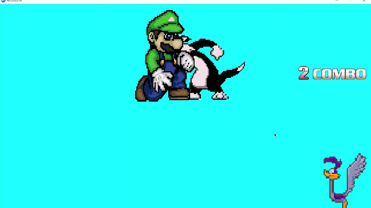 M.U.G.E.N - Mario and Luigi vs. Road Runner and Sylvester - YouTube