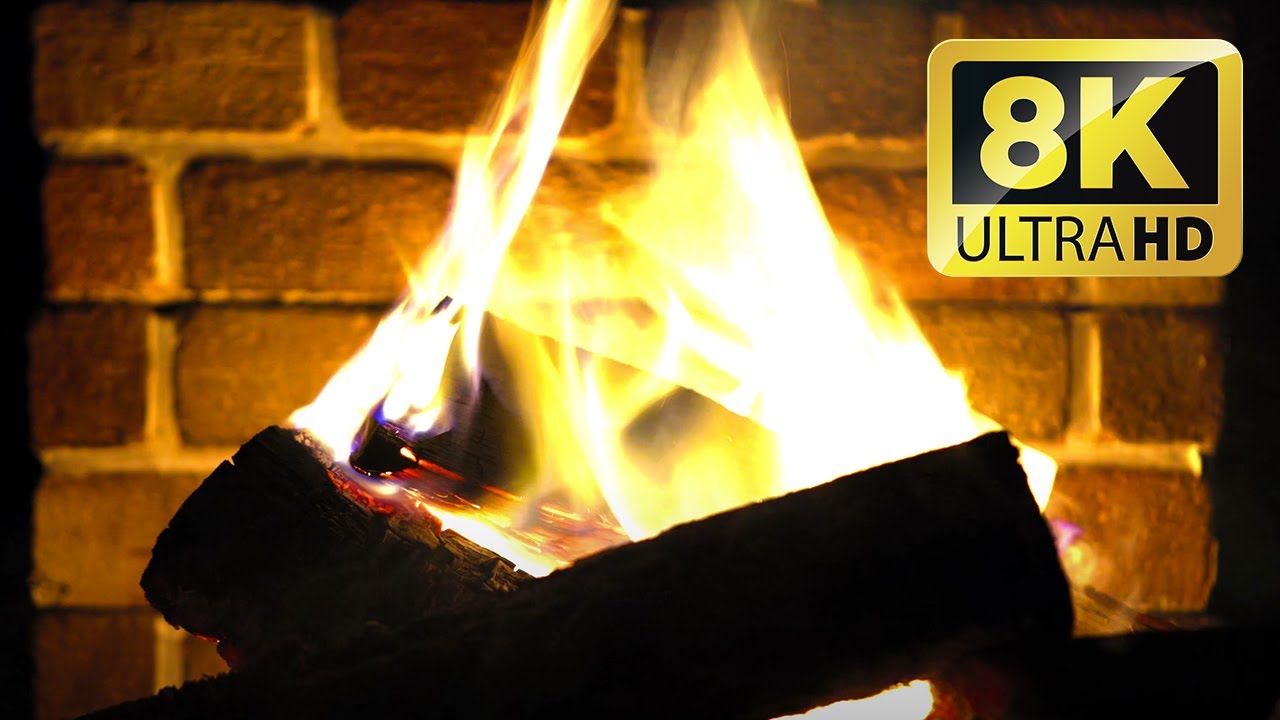 Real Fireplace Ambience 8K (1 HOUR). - YouTube