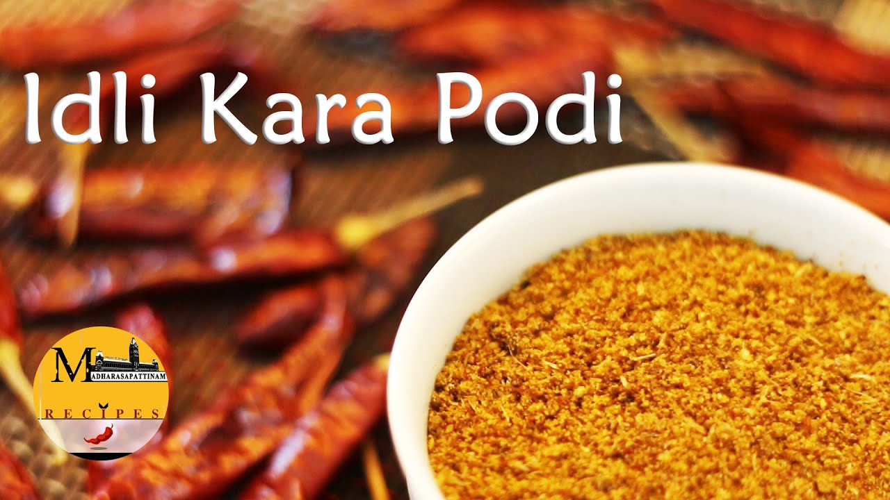 How to make Idli Kara Podi in Tamil | Idly spicy Powder I இட்லி காரப் ...