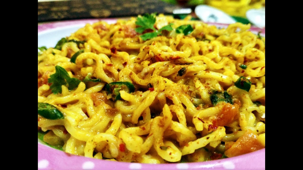 Chilli Cheese Maggi | My Cheesy Maggi Recipe | Tomato Cheese Maggi ...