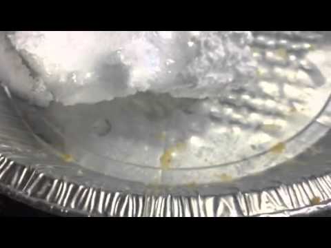 Melting styrofoam with limonene 1 - YouTube