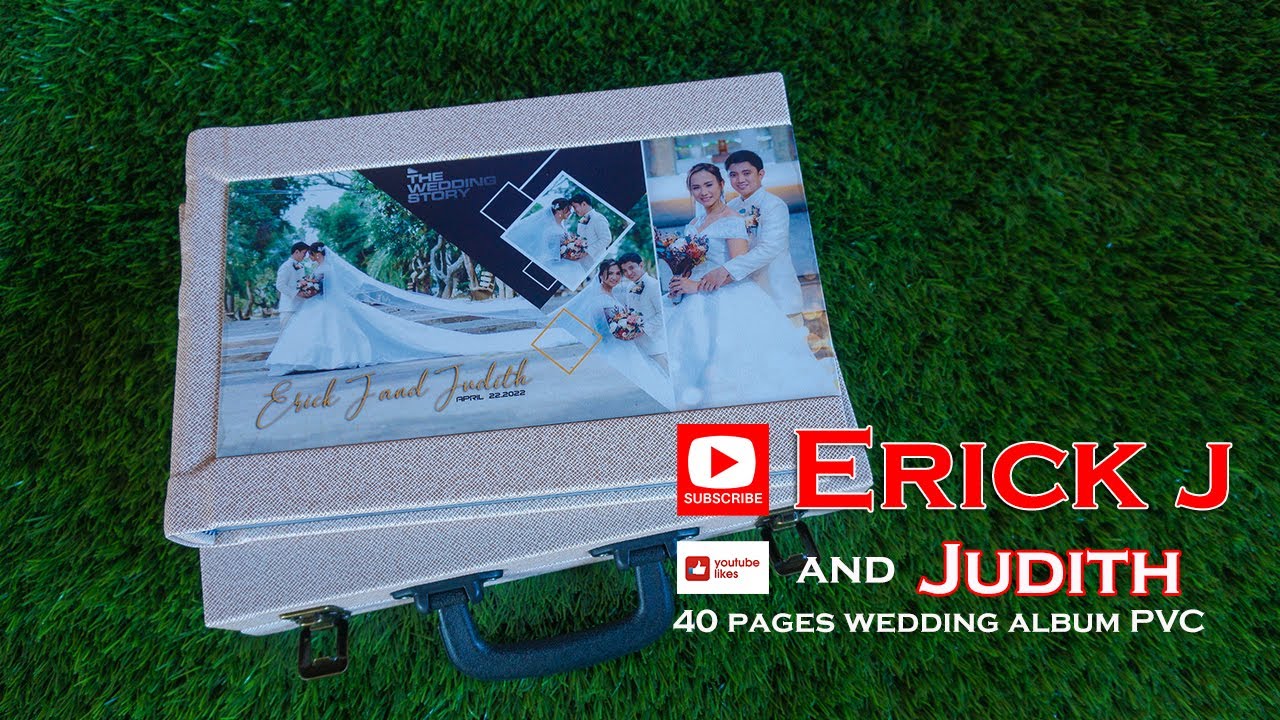 Erick J and Judith-40 Pages wedding Album PVC with photo tack - YouTube