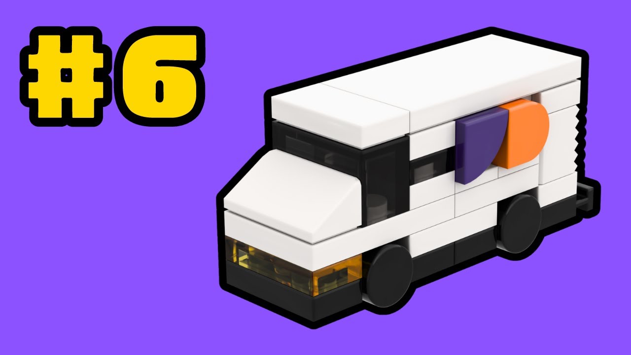 Micro Mondays #6 - LEGO FedEx Delivery Truck MOC [32 Pieces] - YouTube
