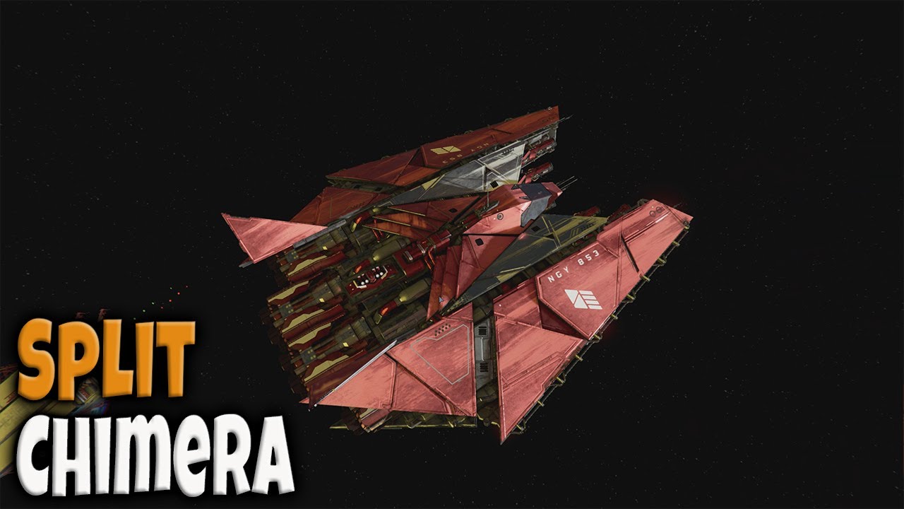 Split Chimera Heavy Fighter | X4: Foundations - YouTube