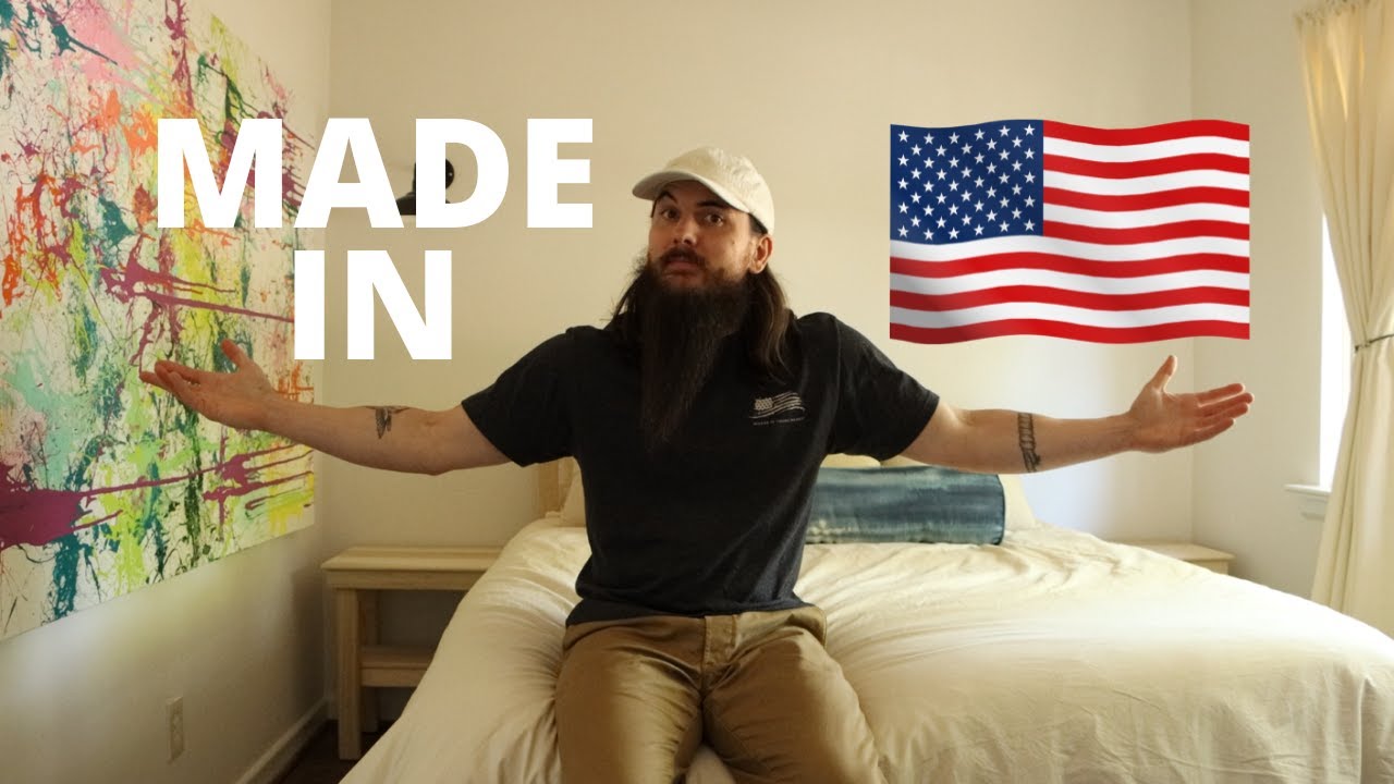 I Built a Bedroom With 100% American Made Stuff - YouTube