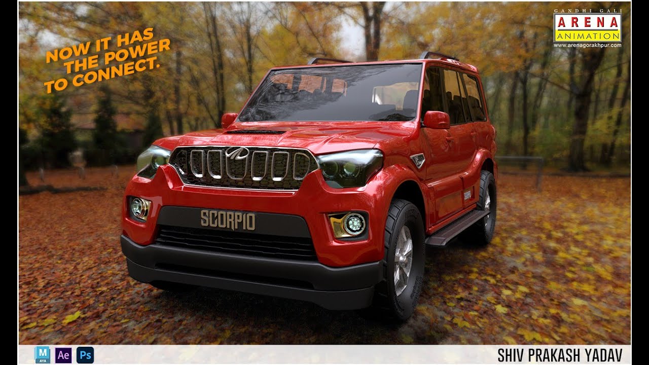 scorpio car 3d model - YouTube