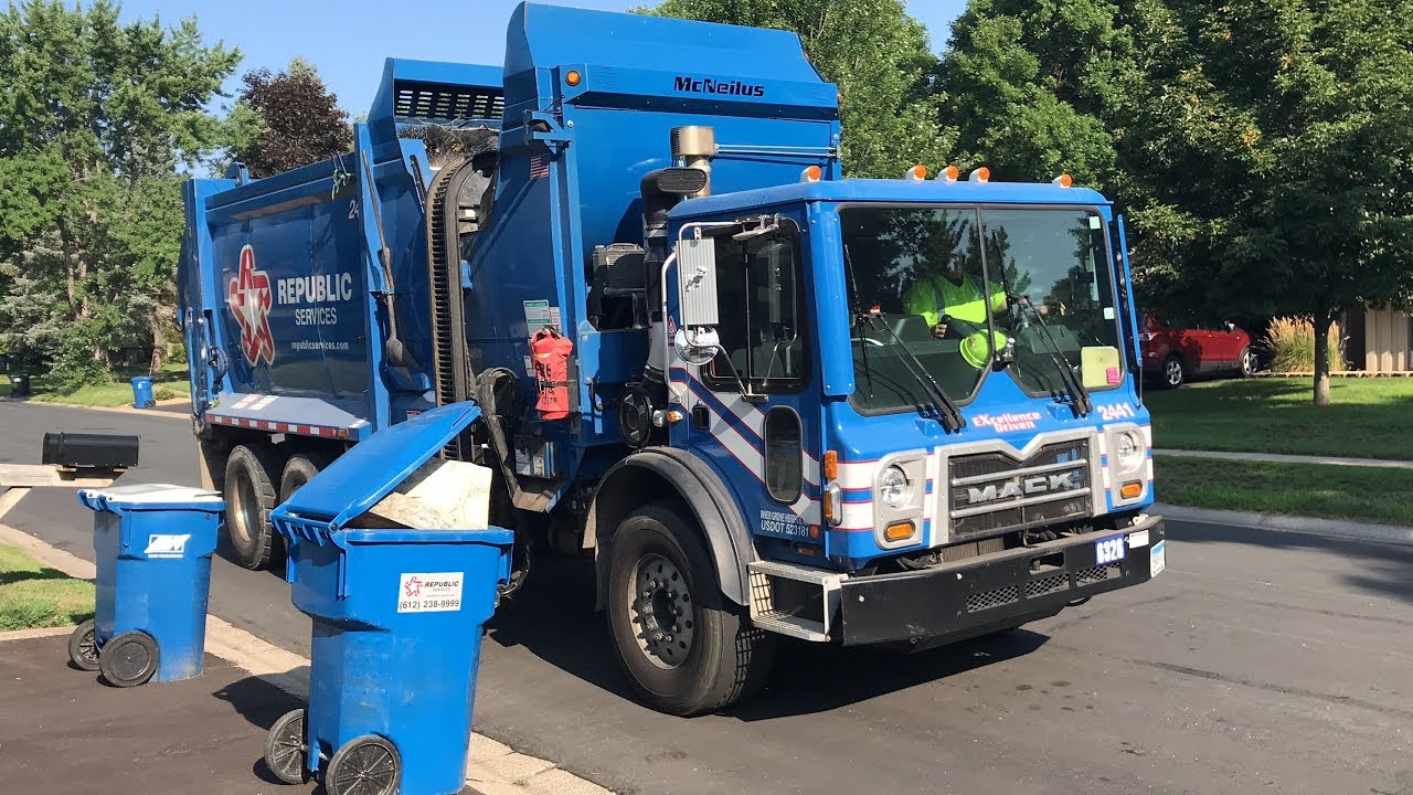 Republic Services: Various ASL Garbage Trucks - YouTube