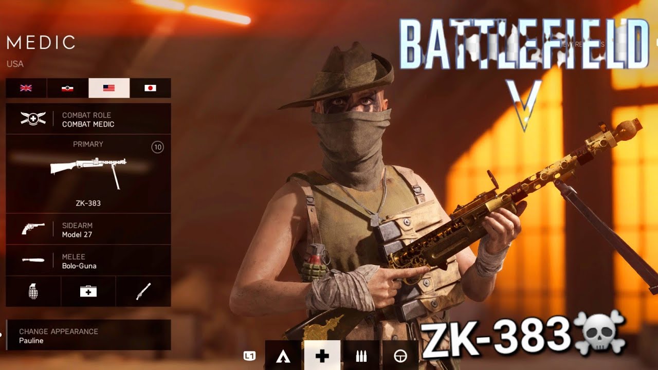 Battlefield 5: ZK-383 (Weapons Guide) - YouTube